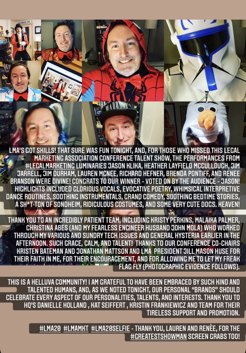 LMA’s Got Skills! And how! #lma20 #lmamkt #lma20selfie « Reel Roy Reviews